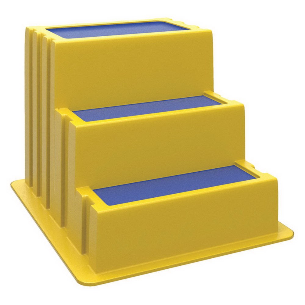 Premier Yellow Nestable 3-Step Stand | FoodServiceDirect