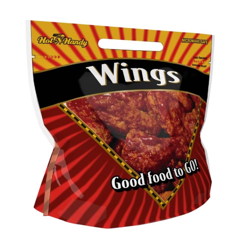 Hot N Handy Plastic Wings To Go Bag Case | FoodServiceDirect