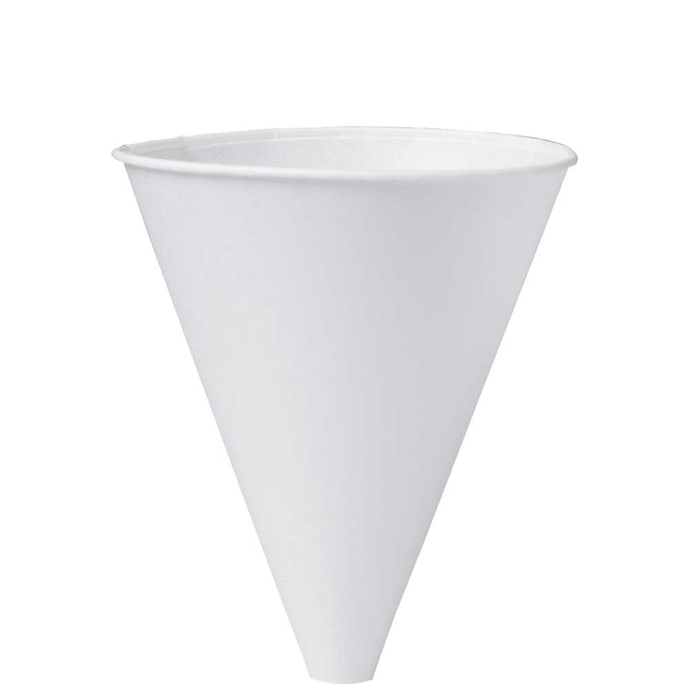 Solo Bare Eco-Forward White Treated Paper Funnel Cup, 10 Ounce Capacity ...