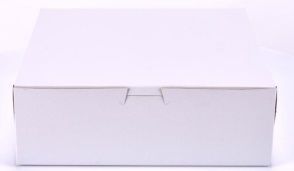 Southern Champion Tray Standard White Bakery Box, 9 x 9 x 2 1/2 inch ...