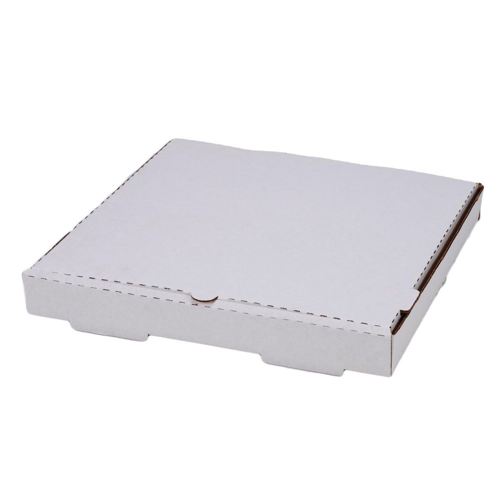 Southern Champion Tray White B-Flute Plain Pizza Box, 14 x 14 x 1.75 ...