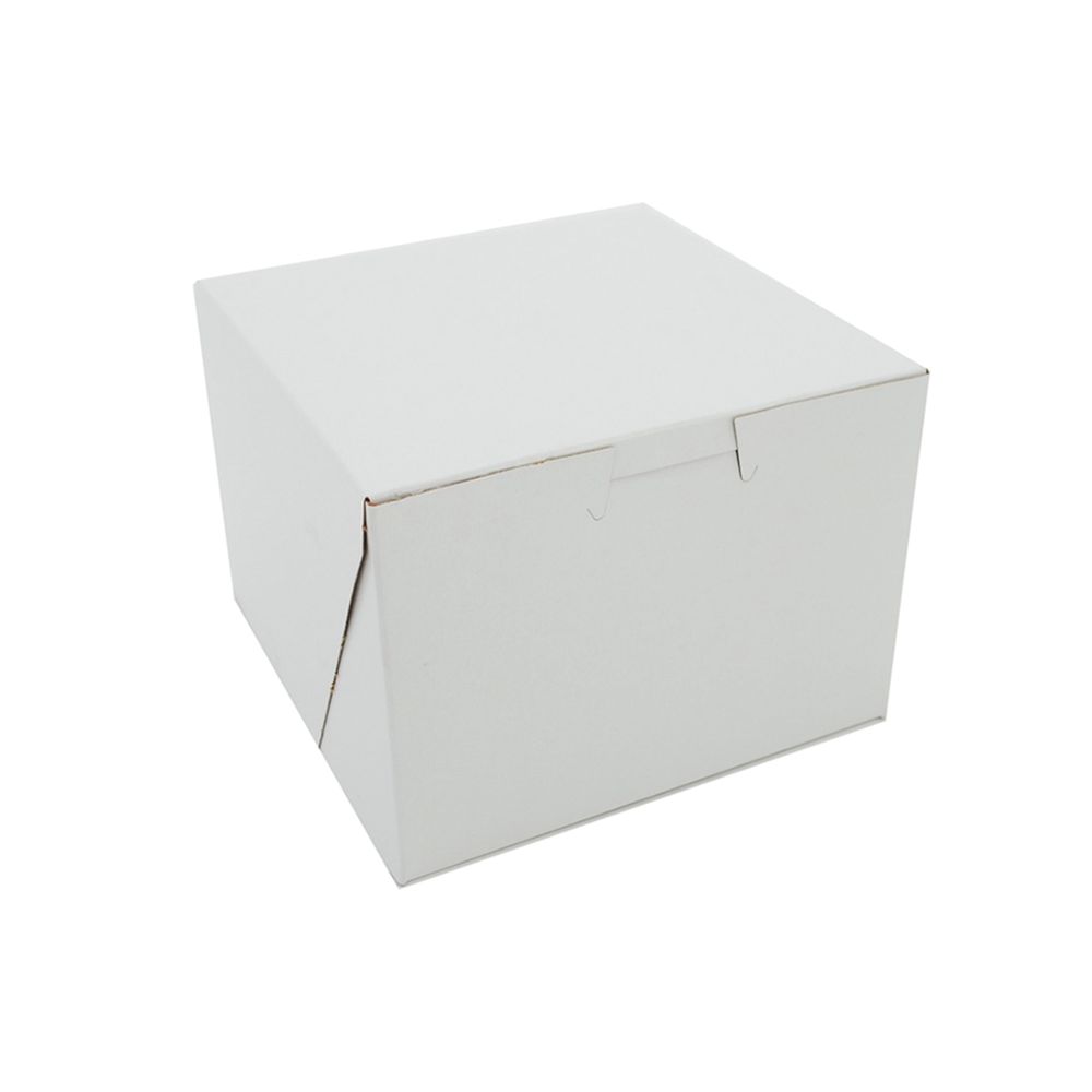 Southern Champion White Paperboard Non-Window Lock Corner Bakery Box, 5 ...
