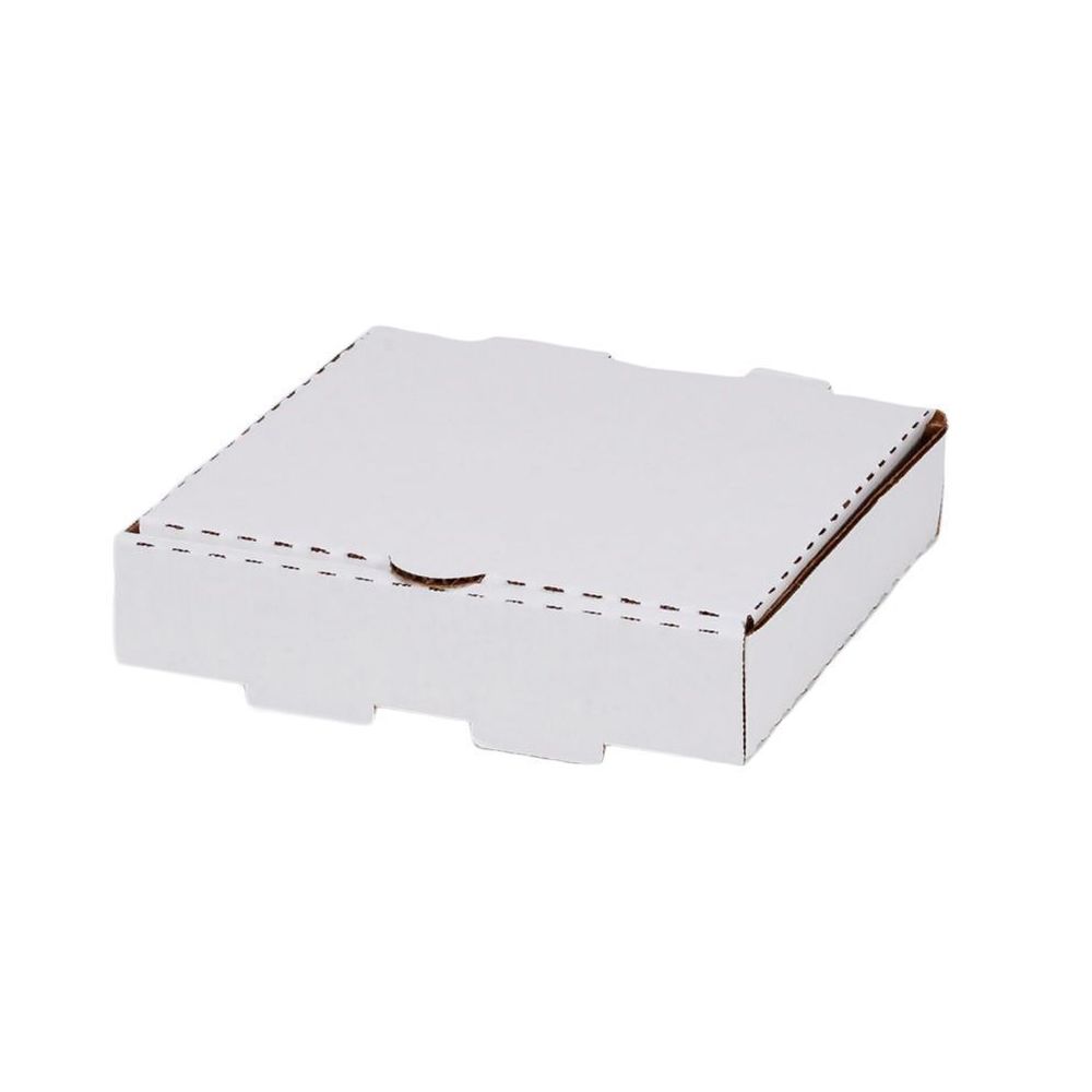 Southern Champion Tray White Paper Corrugated Plain Pizza Box, 8 x 8 x ...