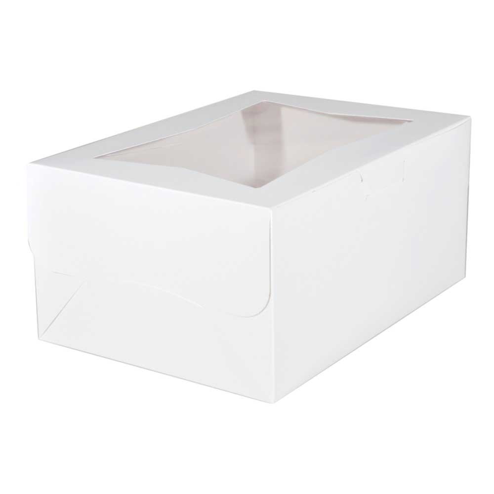 Southern Champion Tray White SBS Square Window Box, 14 x 10 x 6.5 inch ...