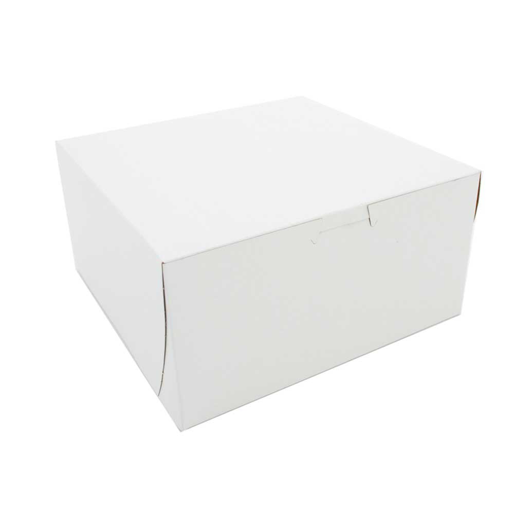 Southern Champion Tray Kraft Paper White Plain Lock Corner Bakery Box ...
