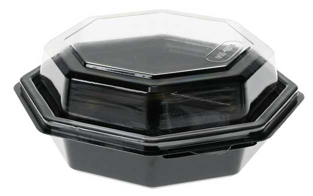 Pactiv Octagon Container with Hinged Lid Case | FoodServiceDirect