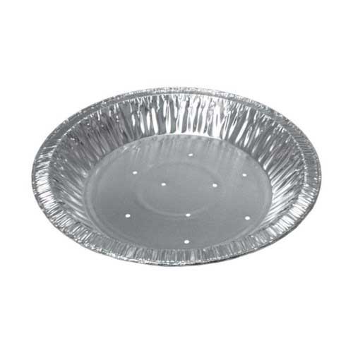 D and W Fine Pack Aluminum Silver Round Perforated Pie Pan, 8 inch ...