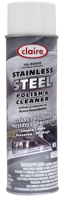 Claire Oil Based Stainless Steel Polish and Cleaner, 15 Ounce -- 12 per ...