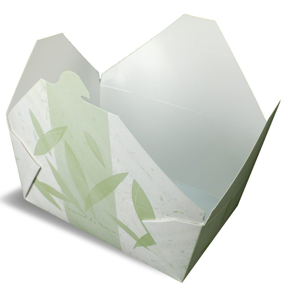 Fold-Pak Bio Pak White Number 4 Food Container, 7.75 x 5.5 x 3.5 inch ...