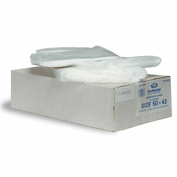 American Plastics King Kan LLDPE Poly Bag, 50 Gallon Capacity - 100 per ...