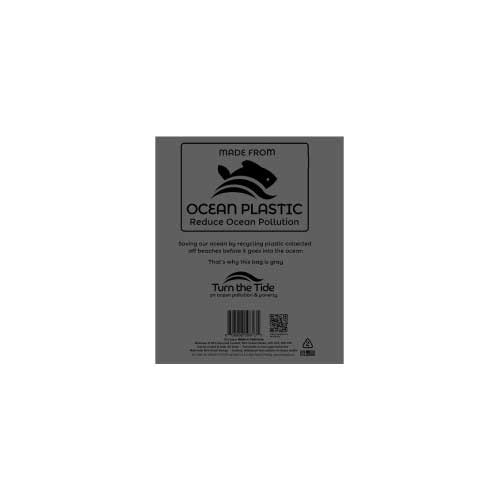 Crown Poly Black Ocean Plastic Bag, 12 x 7 x 23 inch | FoodServiceDirect