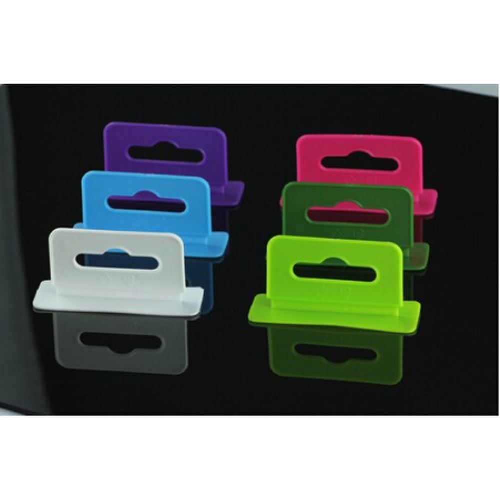 Do It PVC Clear 15 Mil Plastic Hang Tab -- 2500 per case