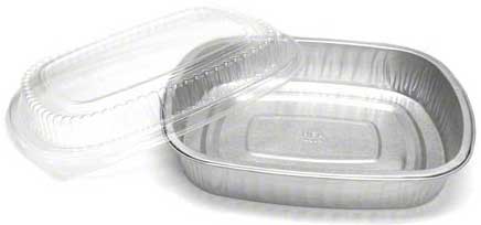Handi Foil Gourmet-To-Go Aluminum Medium Silver Entree Tray Container ...