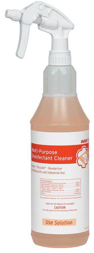 Kay Polyethylene Clear Multi Purpose Spray Bottle Only, 32 Ounce -- 12 ...
