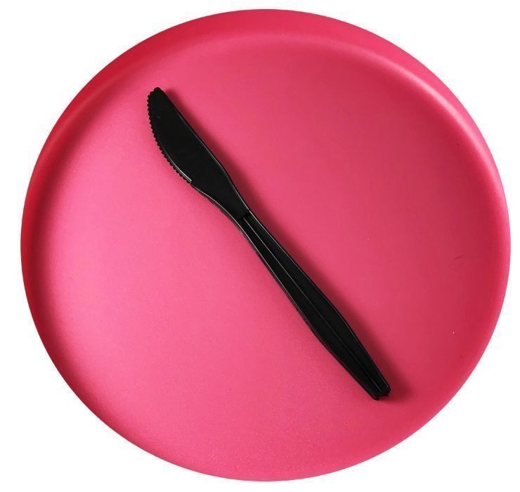 Poly King Black Polypropylene Heavyweight Knife -- 1000 per case.