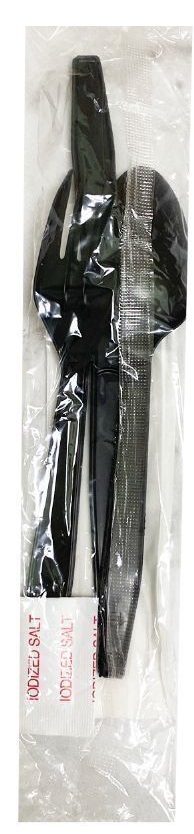 Poly King Black Heavy Weight Polypropylene Meal Kit -- 250 per case ...