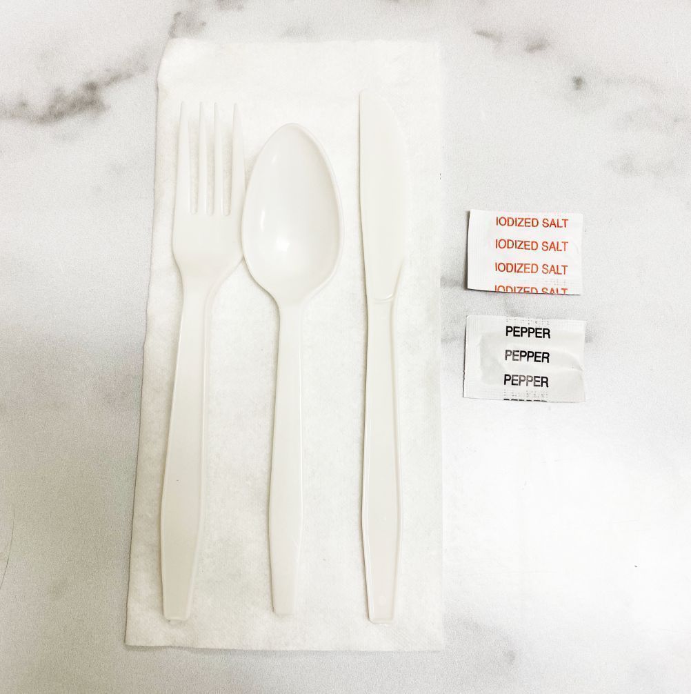 Poly-King White Heavy Weight Polypropylene Meal Kit -- 250 per case