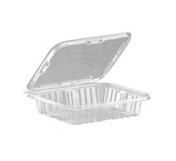 Inline Plastics Polyethylene Terephthalate Rectangular Tear Strip Salad ...