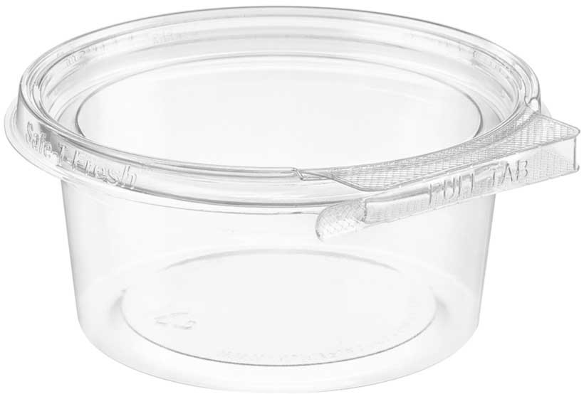 Inline Plastics Polyethylene Terephthalate Round Clear PET Clamshell ...