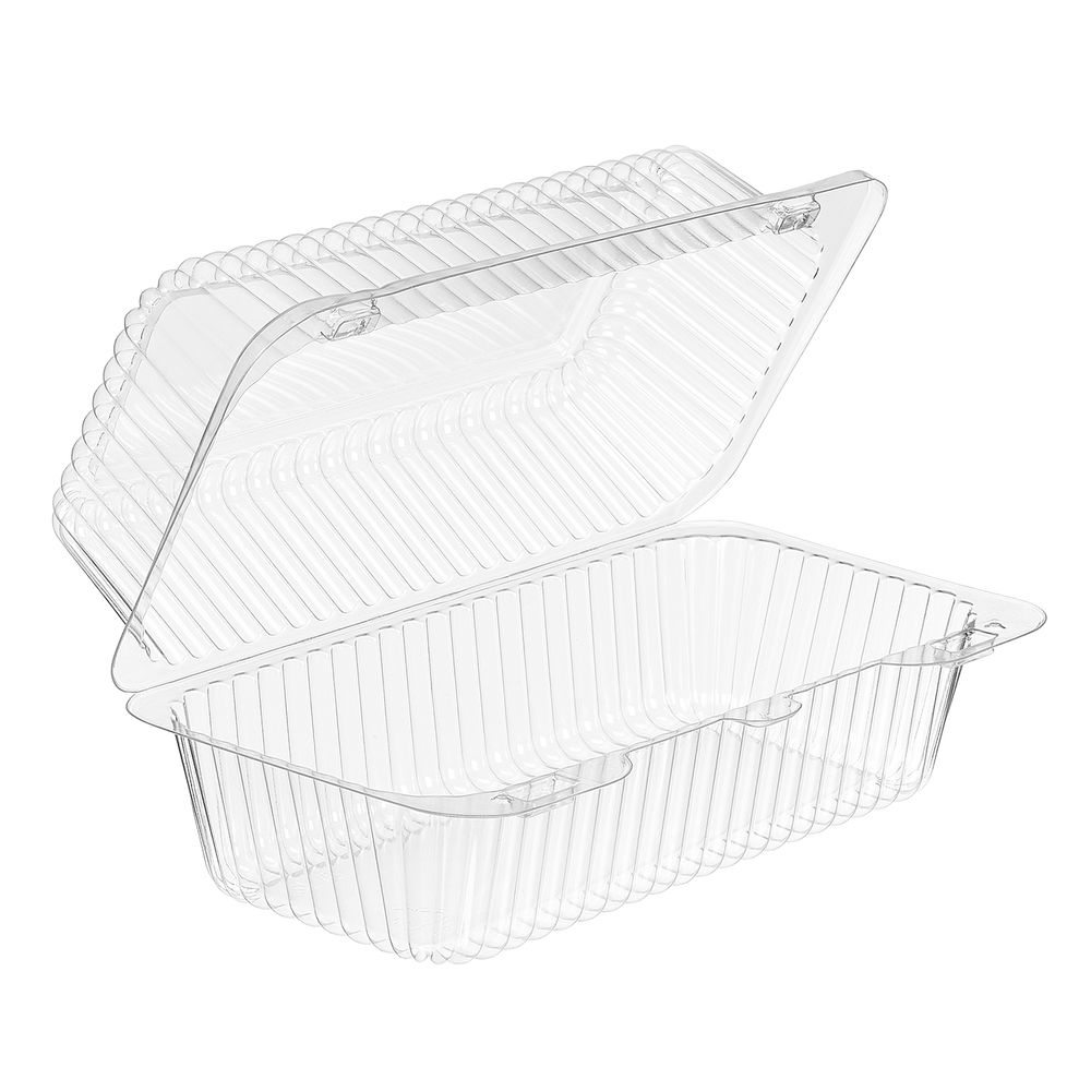 Inline Plastics Rectangular 1-Compartment Clamshell, 3.5 x 7 7/8 x 3 3/ ...