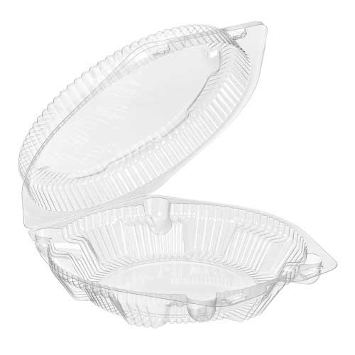 Inline Plastics Clear Polyethylene Terephthalate Round Hinged Pie ...