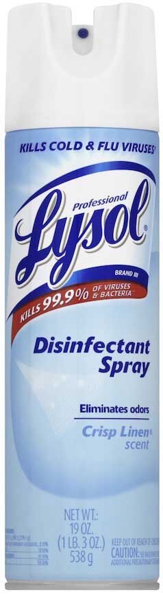 Lysol Crisp Linen Disinfectant Spray Case | FoodServiceDirect