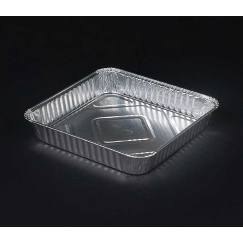 Durable Packaging Aluminum Square Cake Pan, 1.312 inch Depth -- 500 per ...