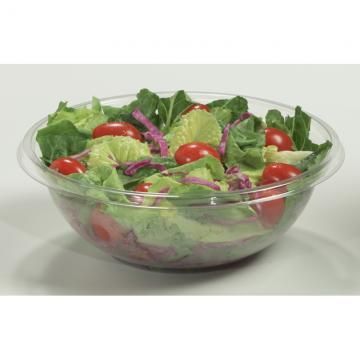Sabert Clear PET Large Round Bowl with Tab, 48 Ounce Capacity -- 100 ...