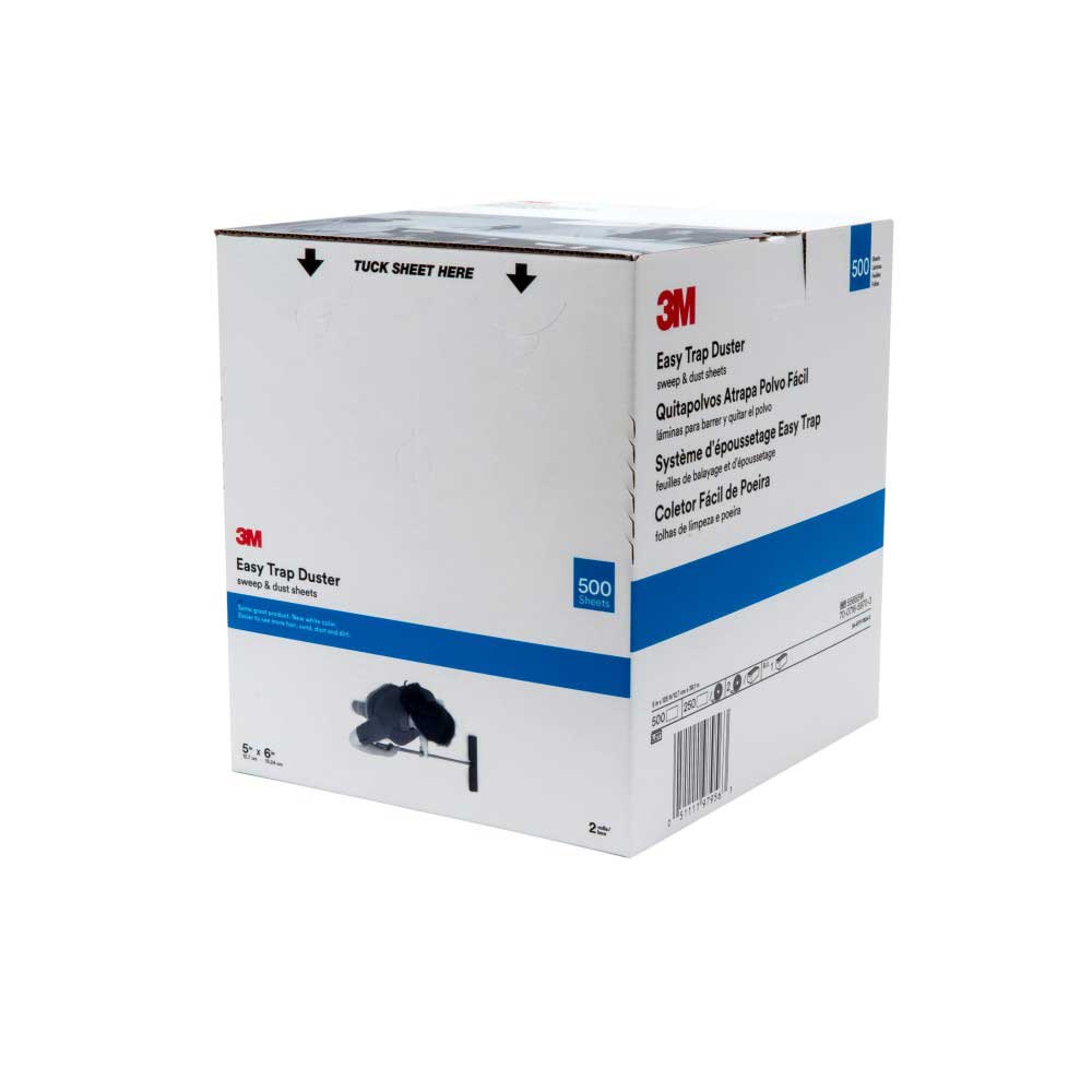 3M White Non-Woven Easy Trap Sweep and Duster Sheet, 5 x 6 inch -- 250 ...