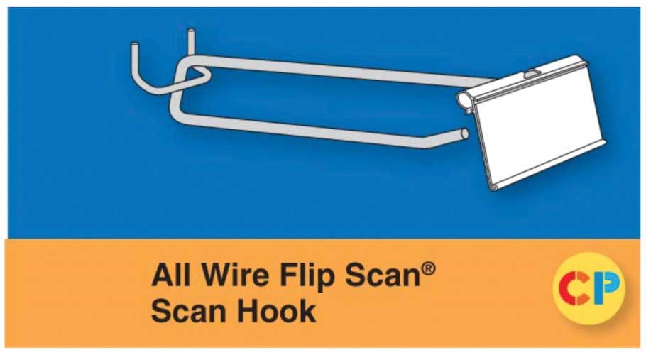 Trion Flip Scan Hook and Holder, 11 inch -- 100 per case