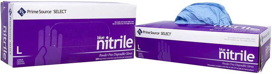 Prime Source Powder Free Large Nitrile Gloves Case | FoodServiceDirect