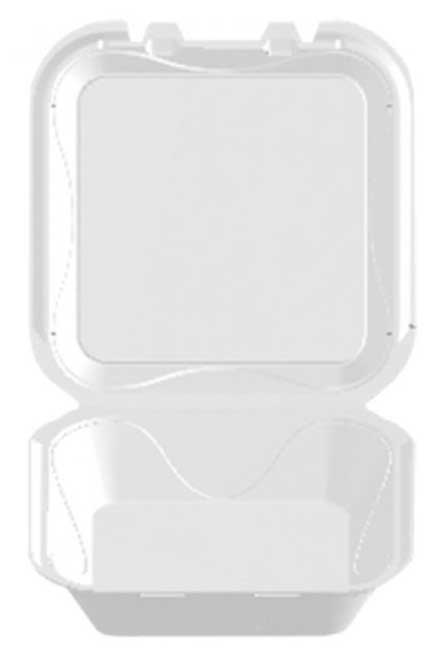 Darnel White Expanded Hinged Container Case | FoodServiceDirect