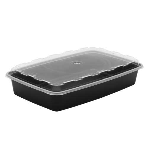 Cube Packaging Polyethylene Terephthalate Black Base Clear Lid ...