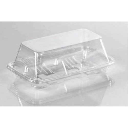 Lacerta Clear Polyethylene Terephthalate Small Hoagie Container, 6 inch ...