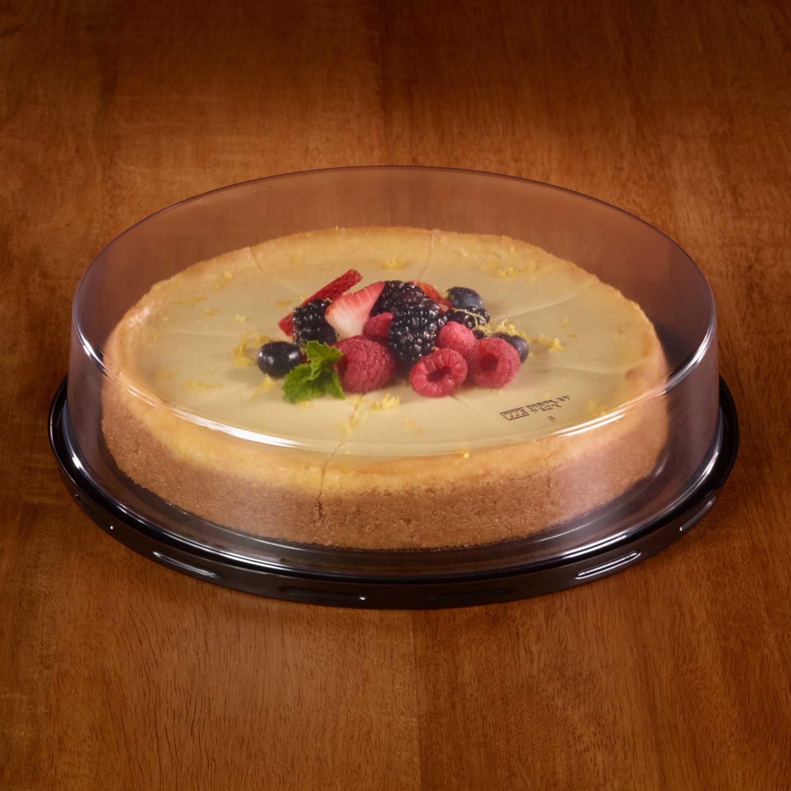 Display Pack Black Round Cheesecake Tray, 9 inch -- 130 per case