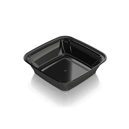Aviva Black Polypropylene Microwavable Container -- 240 per case