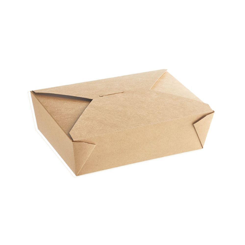 EcoSystems PLA Kraft Number 1 Compostable Paperboard Take Out Box, 4.37 ...