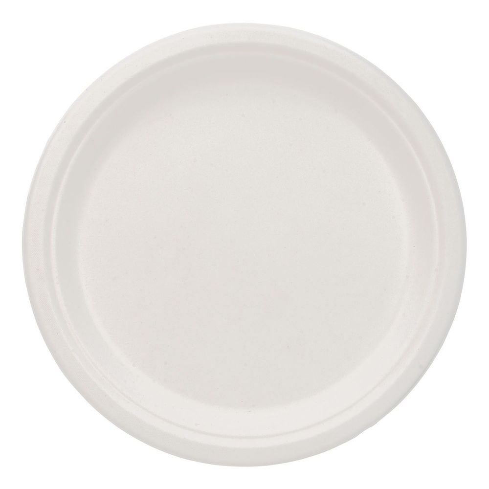 EcoSystems White Molded Fiber Plate, 10 inch -- 500 per case