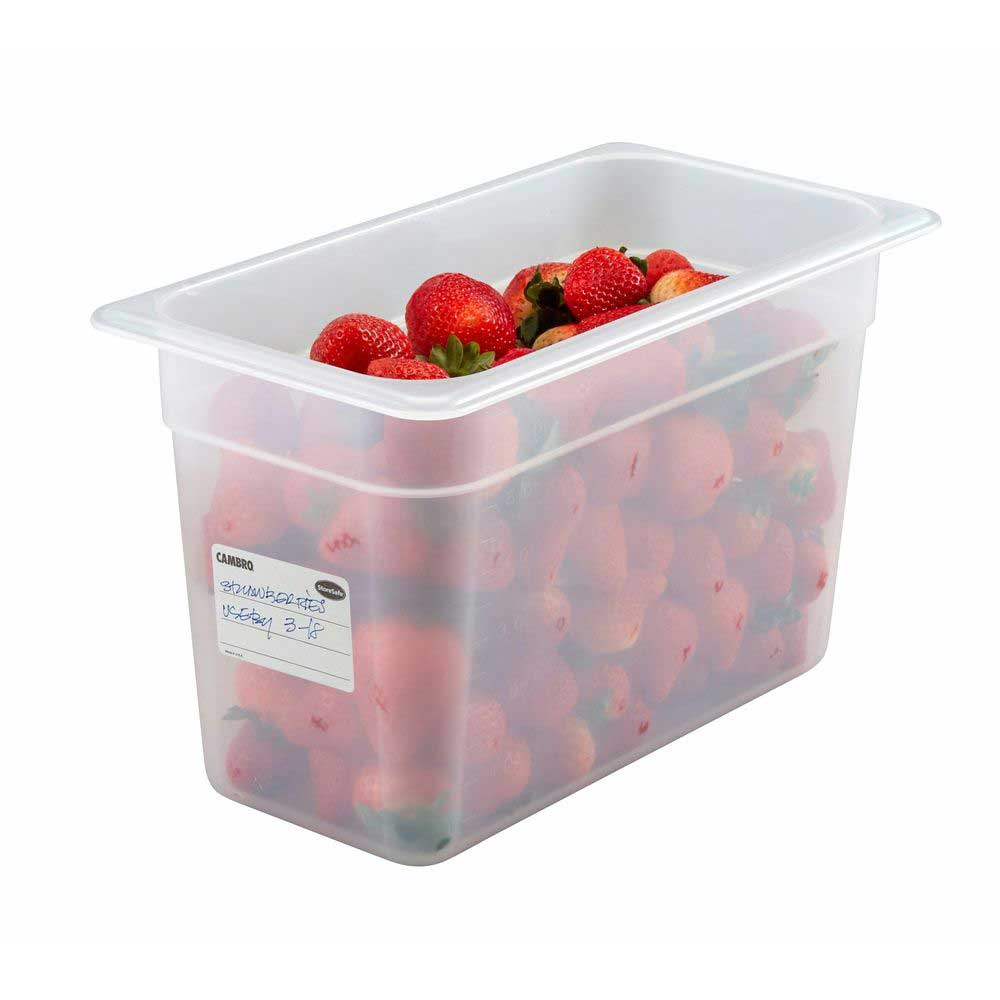 Cambro Half Size Polypropylene Translucent Food Pan, 2 1/2 inch Pan ...