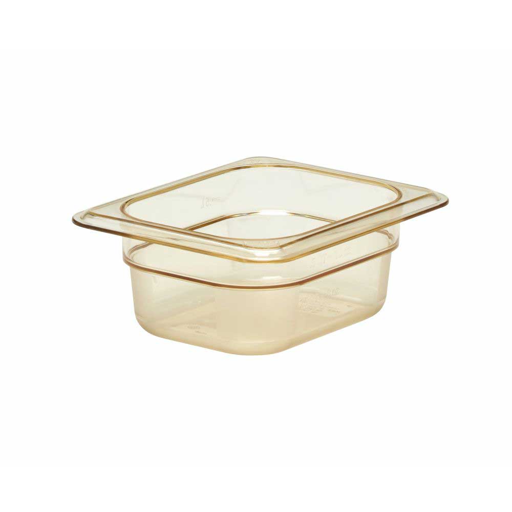 Cambro H-Pan One Eighth Size Amber High Heat Food Pan, 2 1/2 inch Pan ...