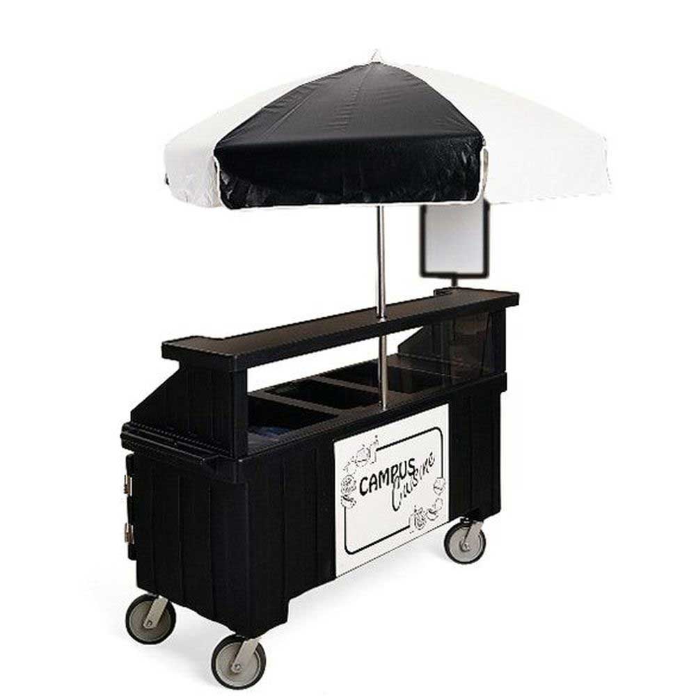 Cambro Camcruiser Black Vending Cart, 74 1/4 x 31 3/4 x 94 inch ...