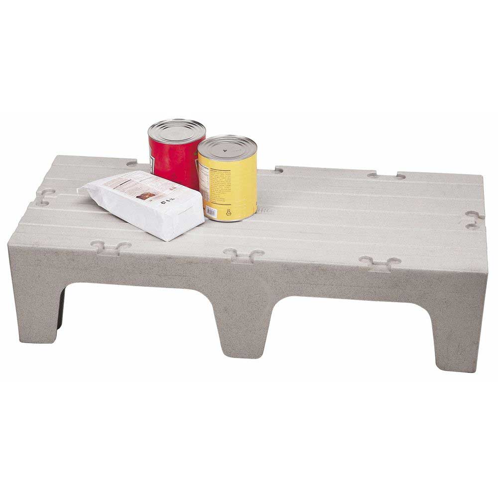 Cambro S Series Speckled Gray Solid Top Dunnage Rack, 48 x 21 x 12 inch