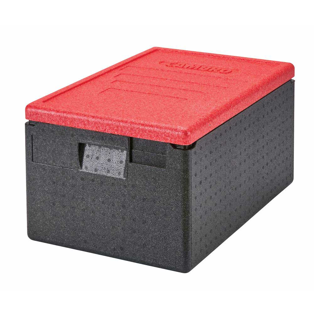 Cambro Cam GoBox Black Insulated Top Loading Food Pan Carrier with Red ...
