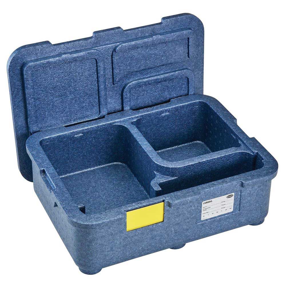 Cambro 4 Compartment Cam GoBox Cold Blue Meal Delivery Box, 48 x 35 x ...