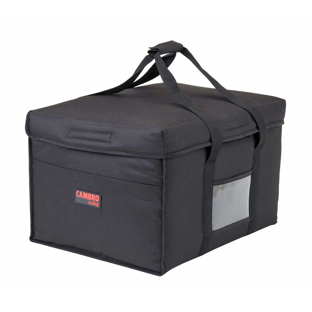 Cambro GoBag Black insulated Jumbo Delivery Bag, 18 x 14 x 12 inch -- 4 ...