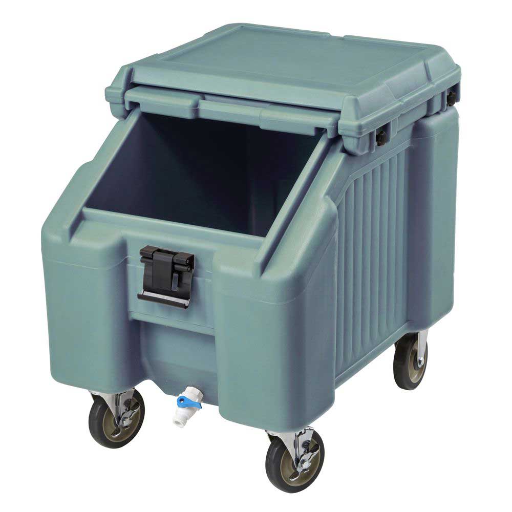 Cambro Standard Height Slate Blue Slidinglid Ice Caddy with Swivel and ...