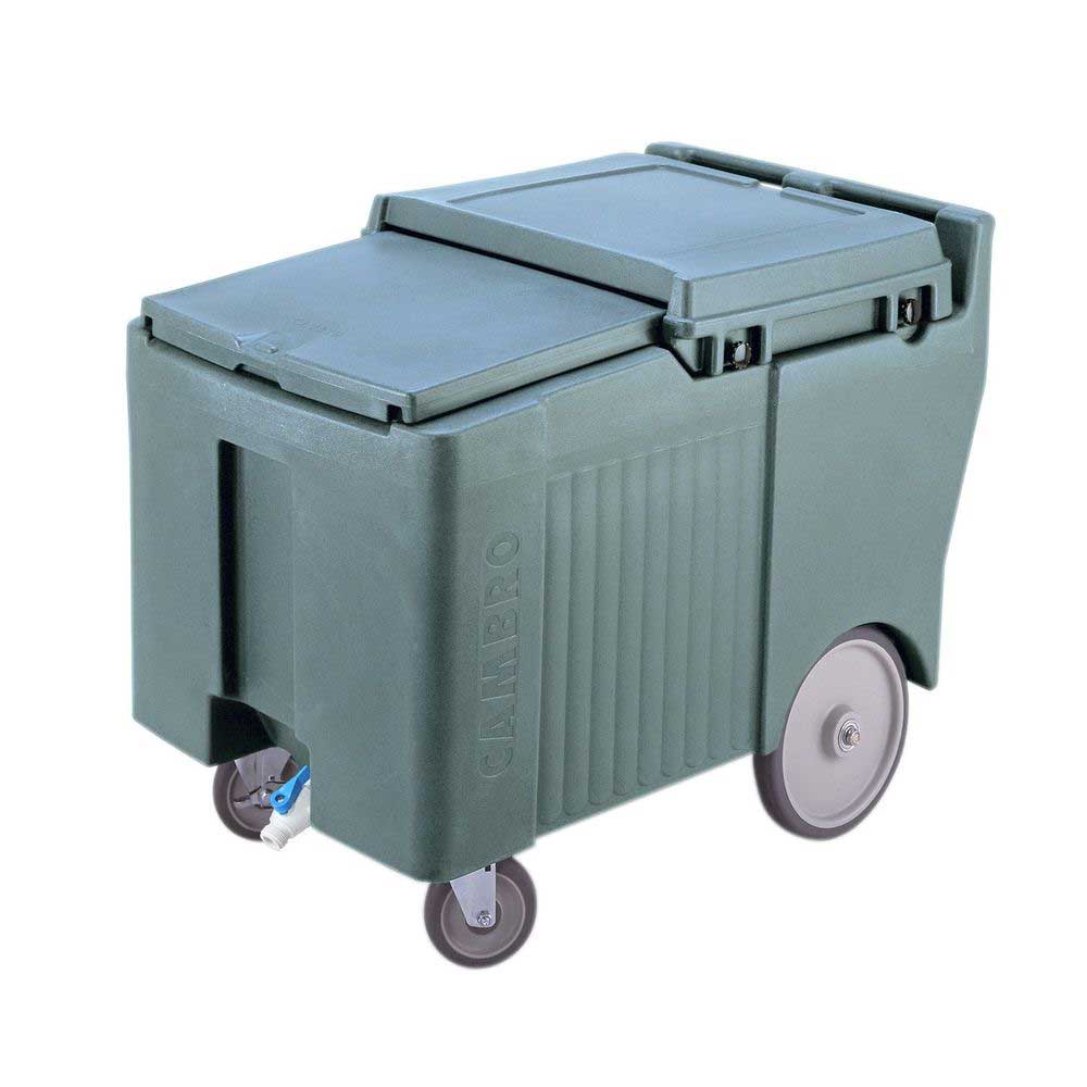 Cambro Slidinglid Slate Blue Standard Height 175 Pound Ice Caddy with ...