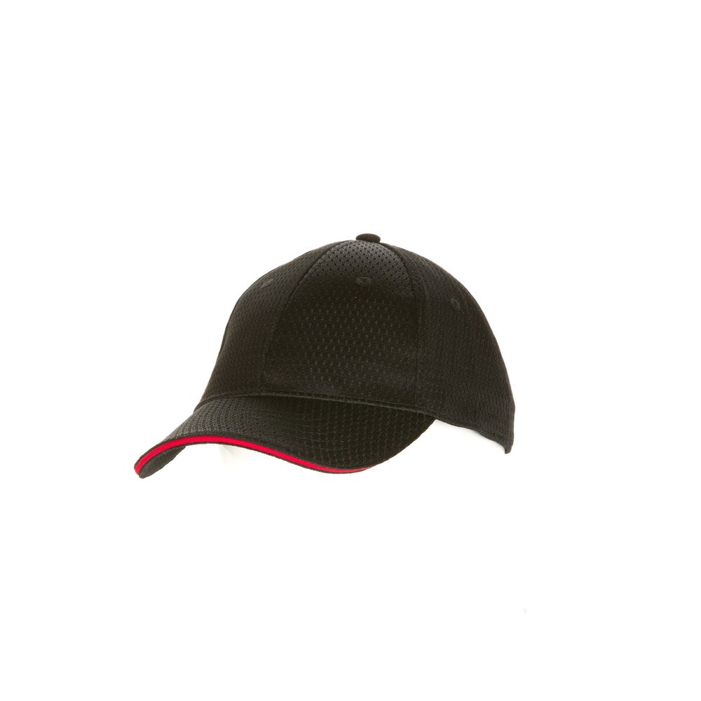 Chef Works Red Cool Vent Baseball Cap with Trim