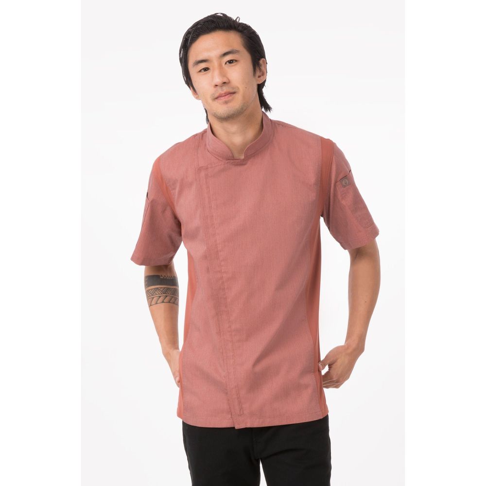 Chef Works Brick Medium Modern Fit Springfield Chef Coat for Men