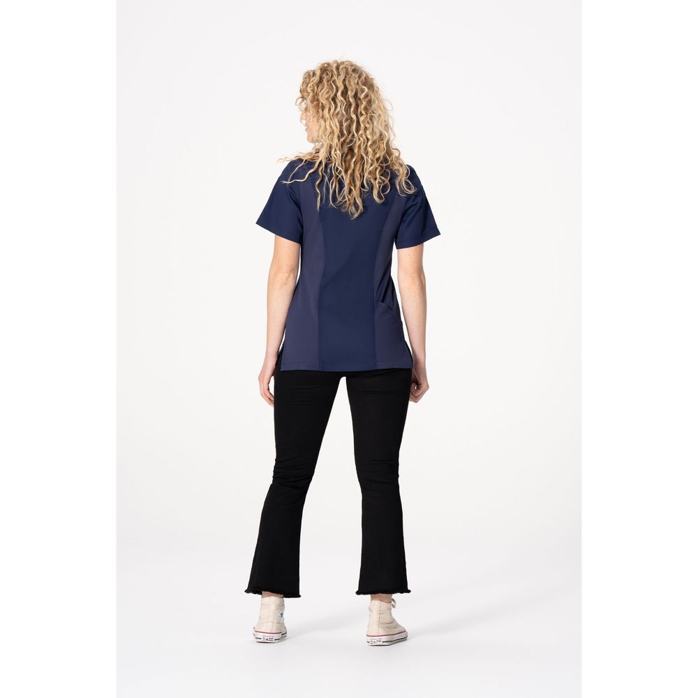 Chef Works Navy Medium Modern Fit Springfield Chef Coat for Women